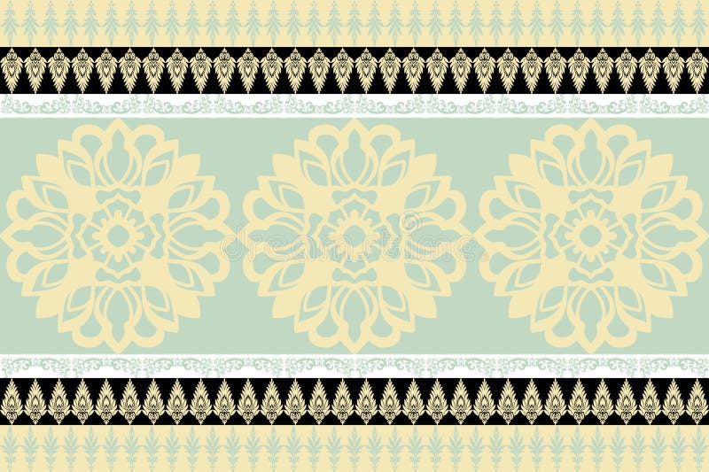 Classic Damask Seamless Pattern - Vector Illustration for Elegant ...