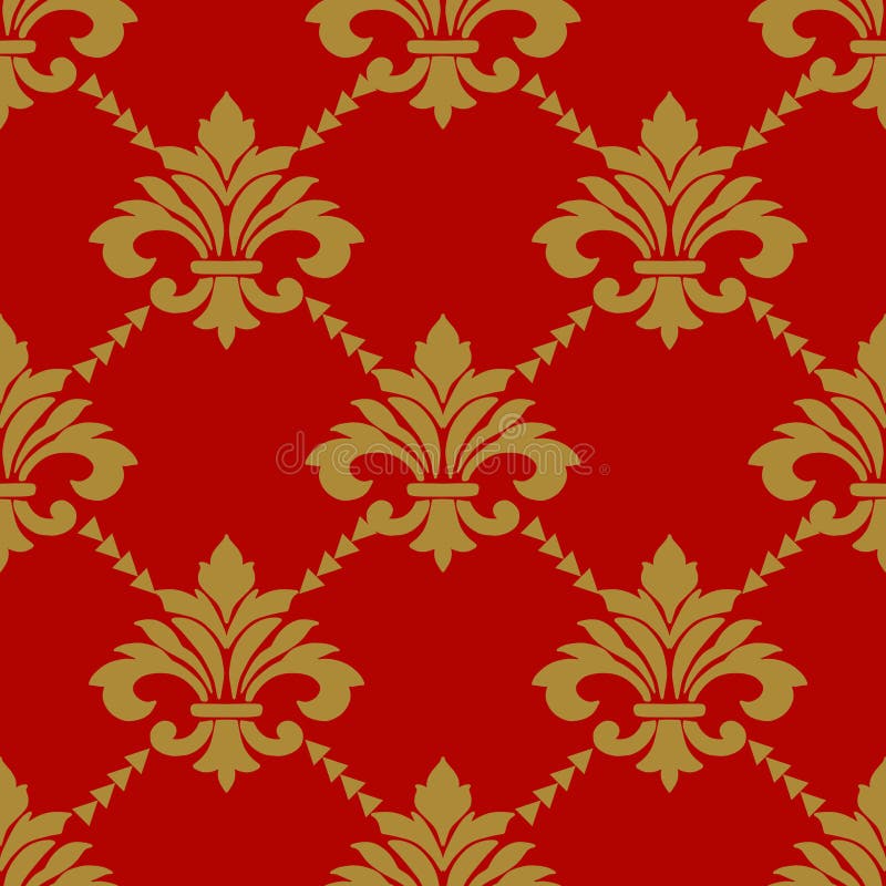 Classic Damask Seamless Pattern, Vector Illustration for Elegant ...