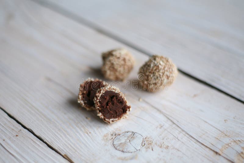 Belgian chocolate truffles stock image. Image of dark - 148137195