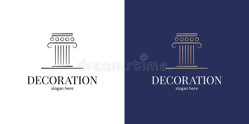 Classic decoration logo stock vector. Illustration of element - 247206045