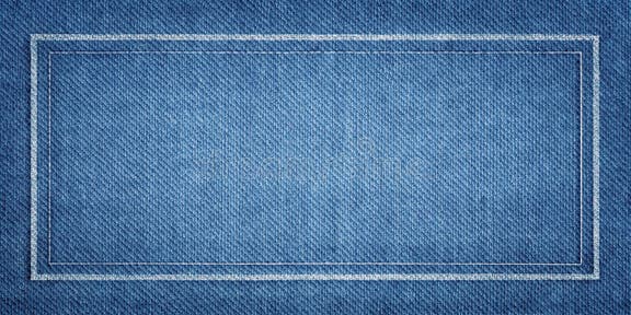 Classic Denim Texture with a Double-lined Rectangular Frame Ideal for ...