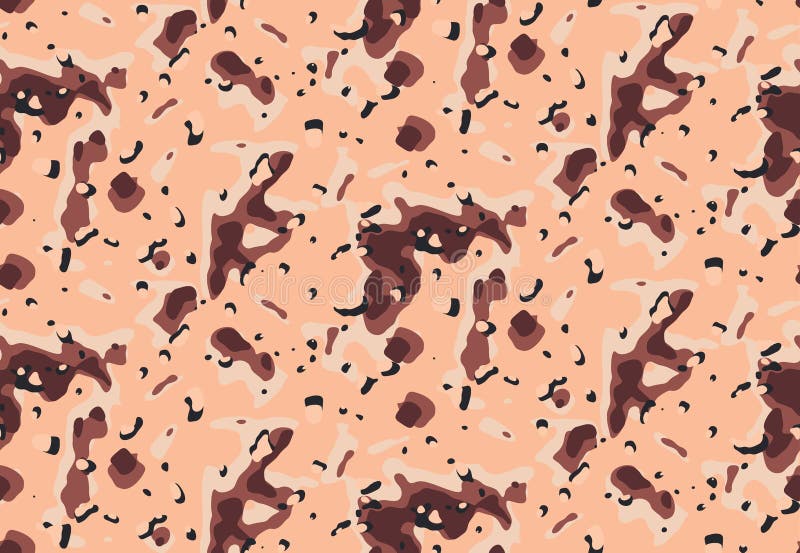 Classic Desert Camouflage Pattern Stock Vector - Illustration of repeat ...
