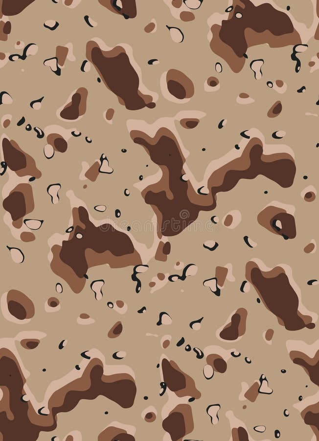 Classic Desert Camouflage Pattern Stock Vector - Illustration of ...