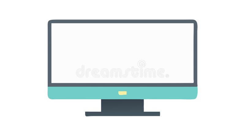 Classic Desktop Computer Monitor Screen Technology Graphic , Vector ...
