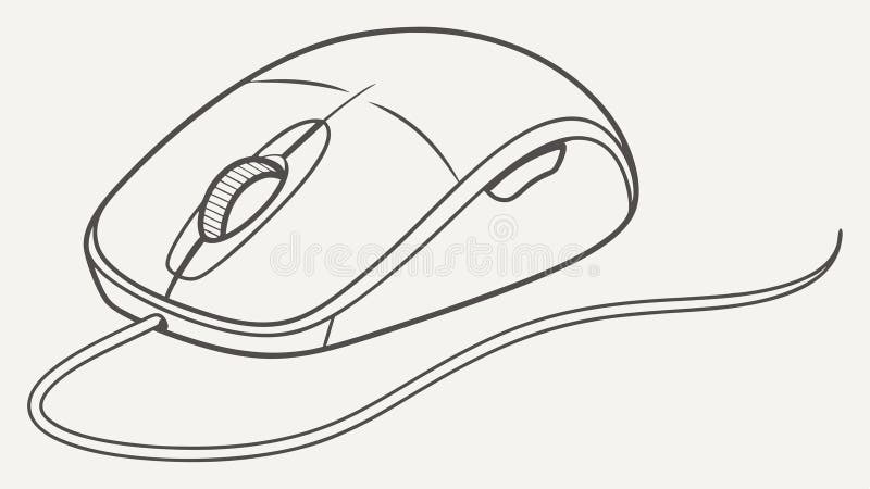 Classic Desktop Computer Mouse Vector Design, Vector Design Generative ...
