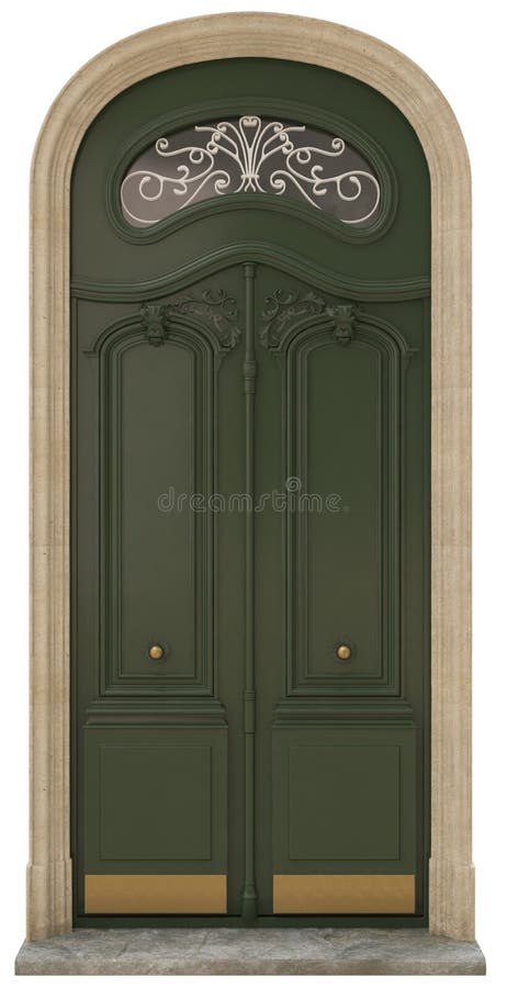 Front Classic Doors for a Classic House Stock Image - Image of house ...