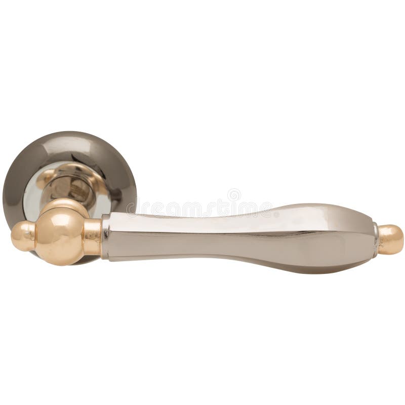 Classic Door Handle Side View Stock Photo - Image of modern, doorknob ...