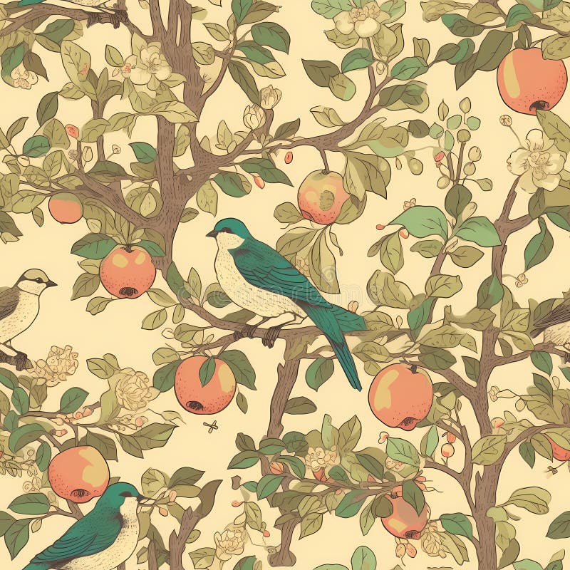 Classic Drawing of the Palace Garden in the Style of Stone Arches with ...