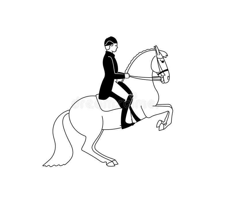 Horse Rider Trick Stock Illustrations – 73 Horse Rider Trick Stock ...