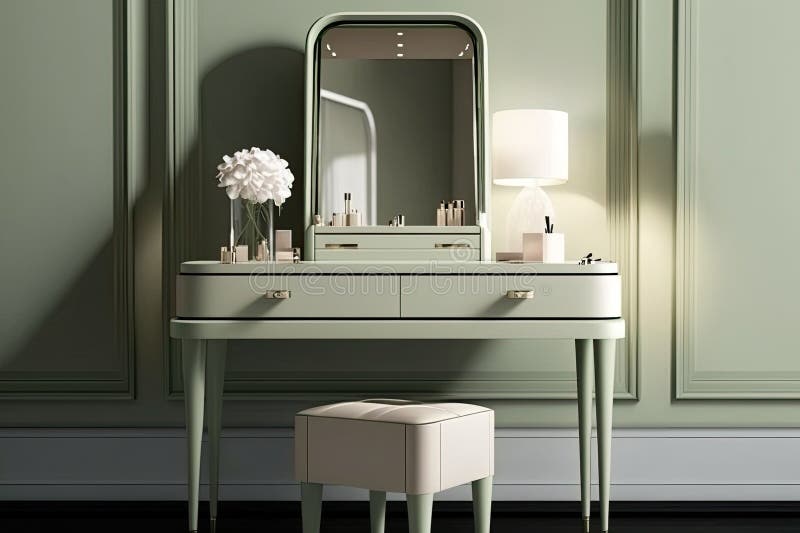 A Classic Dressing Table with a Sleek, Modern Design and Clean Lines ...