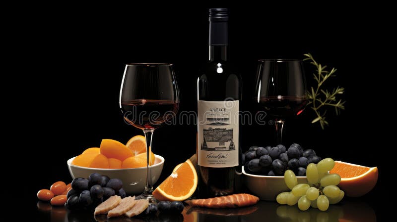 Classic Dutch Still Life with Wine, Fruit, and Bread. Old Masters ...