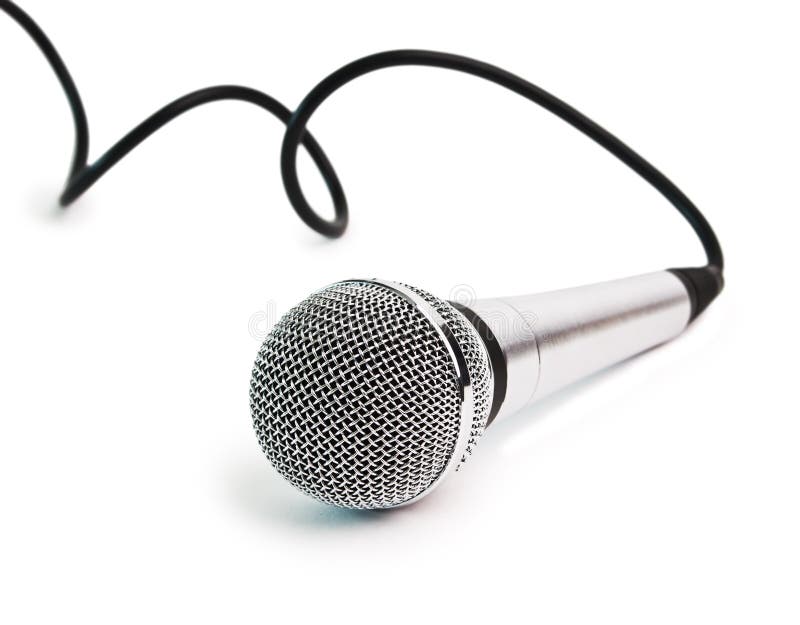 Classic Dynamic Vocal Microphone Metallic Silver Stock Photo - Image of ...