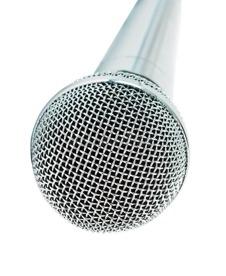 Classic Dynamic Vocal Microphone Metallic Silver Stock Photo - Image of ...