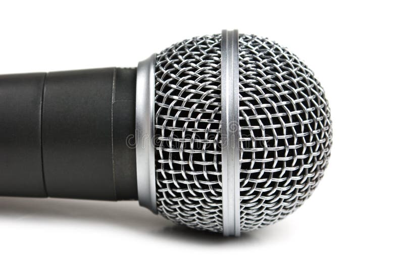 Classic Dynamic Vocal Microphone Metallic Silver Stock Photo - Image of ...