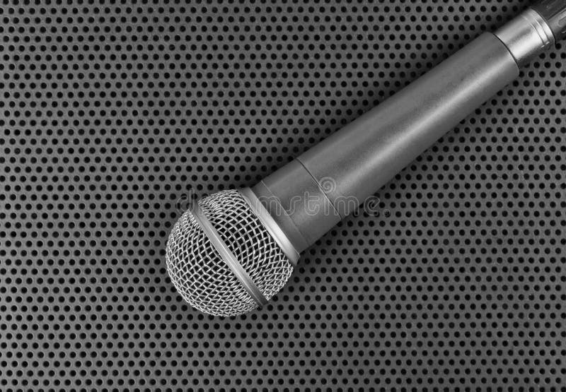 Classic Dynamic Vocal Microphone Metallic Silver Stock Photo - Image of ...
