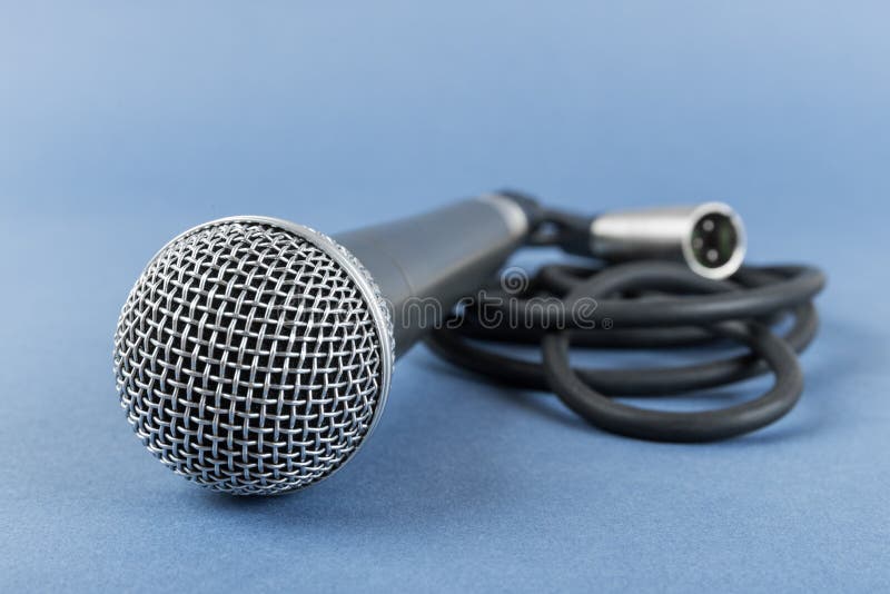 Classic Dynamic Vocal Microphone Metallic Silver Stock Photo - Image of ...