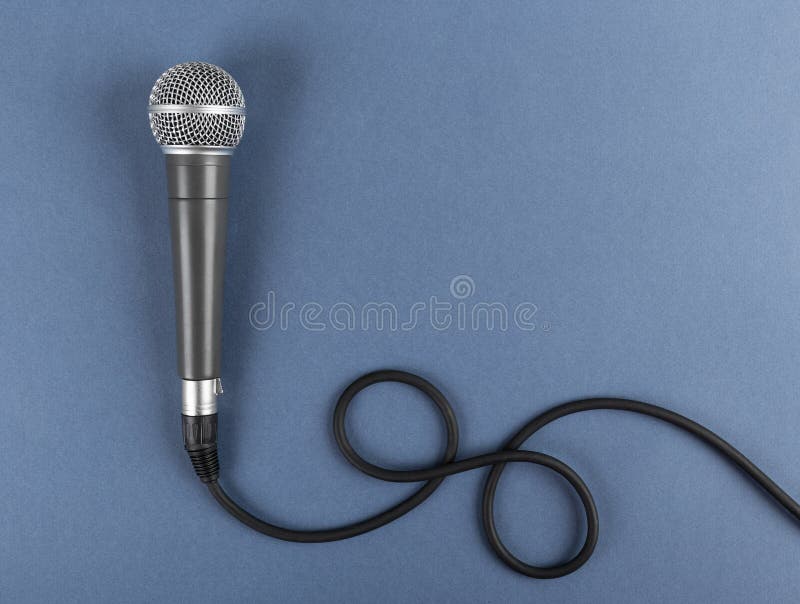 Classic Dynamic Vocal Microphone Metallic Silver Stock Photo - Image of ...