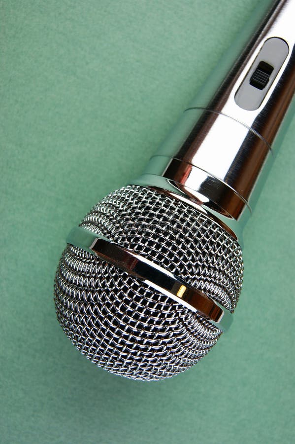 Classic Dynamic Vocal Microphone Metallic Silver Stock Photo - Image of ...