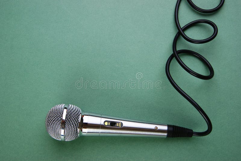 Classic Dynamic Vocal Microphone Metallic Silver Stock Photo - Image of ...