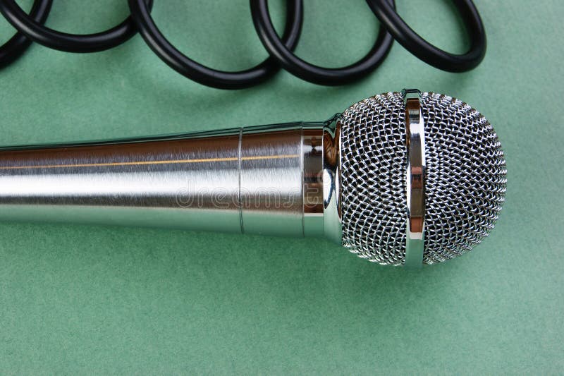 Classic Dynamic Vocal Microphone Metallic Silver Stock Photo - Image of ...