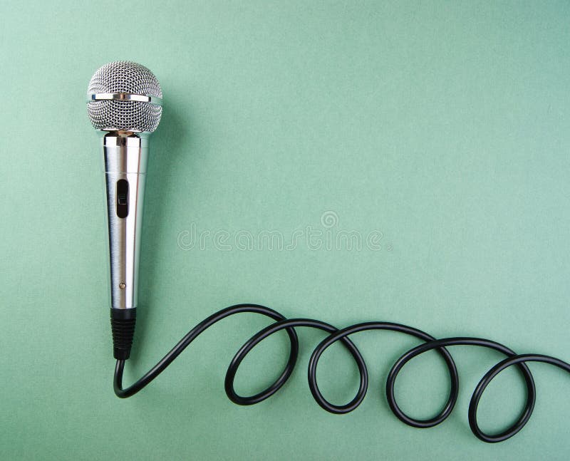 Classic Dynamic Vocal Microphone Metallic Silver Stock Photo - Image of ...