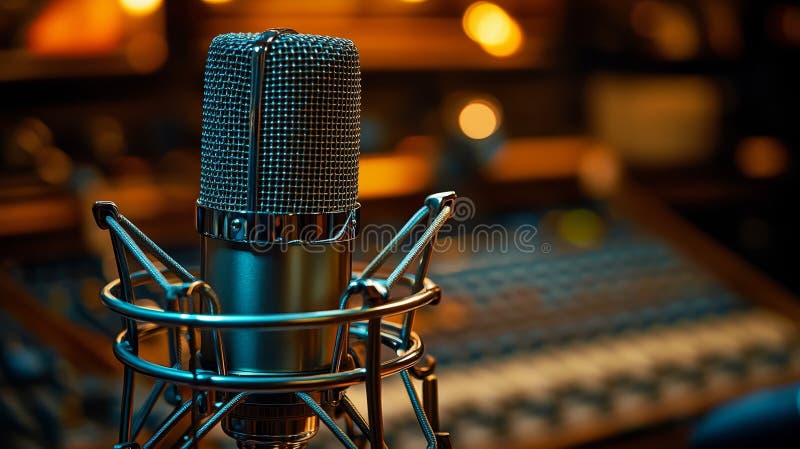 Classic Dynamic Vocal Microphone Metallic Silver Stock Photo - Image of ...