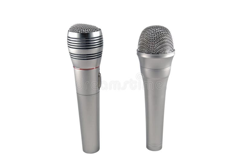 Classic Dynamic Vocal Microphone Metallic Silver Stock Photo - Image of ...