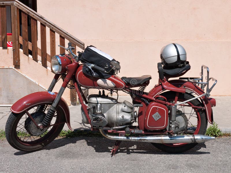 Classic East German Ifa Motorcycle Editorial Stock Image - Image of ...