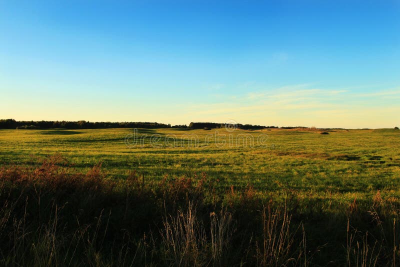 Classic Eastern Europe Field Landscape Stock Image - Image of europe ...