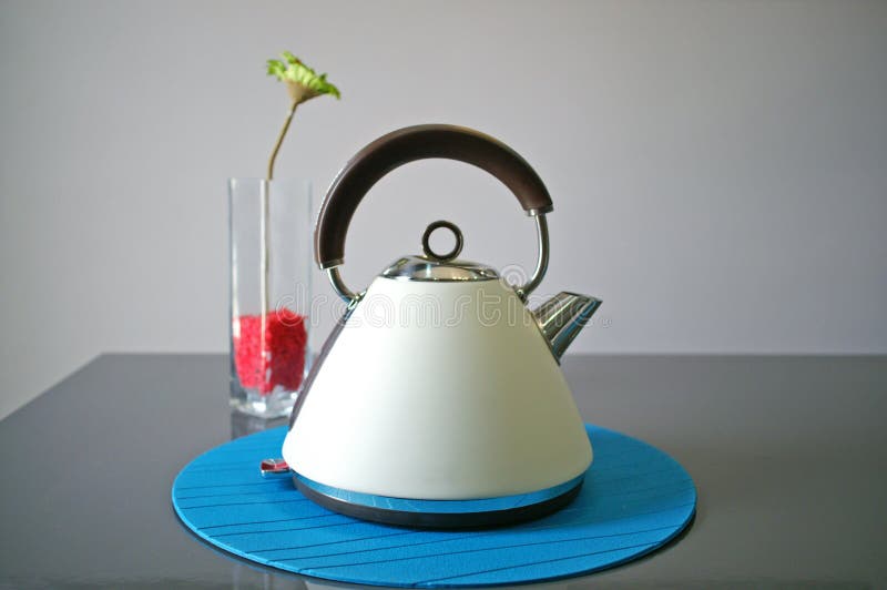 Retro Kettle with Flower stock photo. Image of kitchen - 99681954