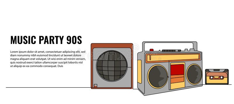 Vector Illustration Classic Electronic Media Stock Vector ...