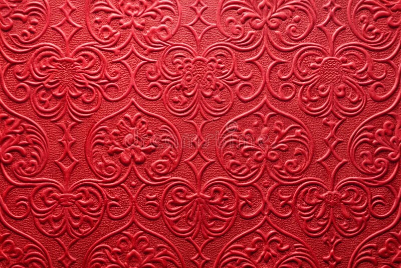 Classic Embossed Red Paper â€ Elegant Textured Background Stock ...