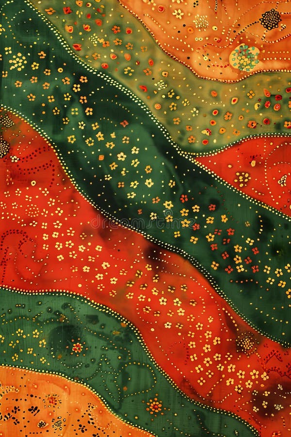 Classic Evergreen Bandhani Pattern, a Timeless Design for a Stylish and ...