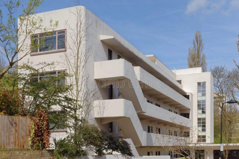 Modernist Architecture, Hampstead, London Editorial Stock Image - Image ...