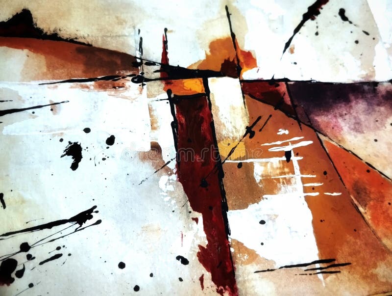 Classic Expressionism Abstract Painting Background Stock Image - Image ...