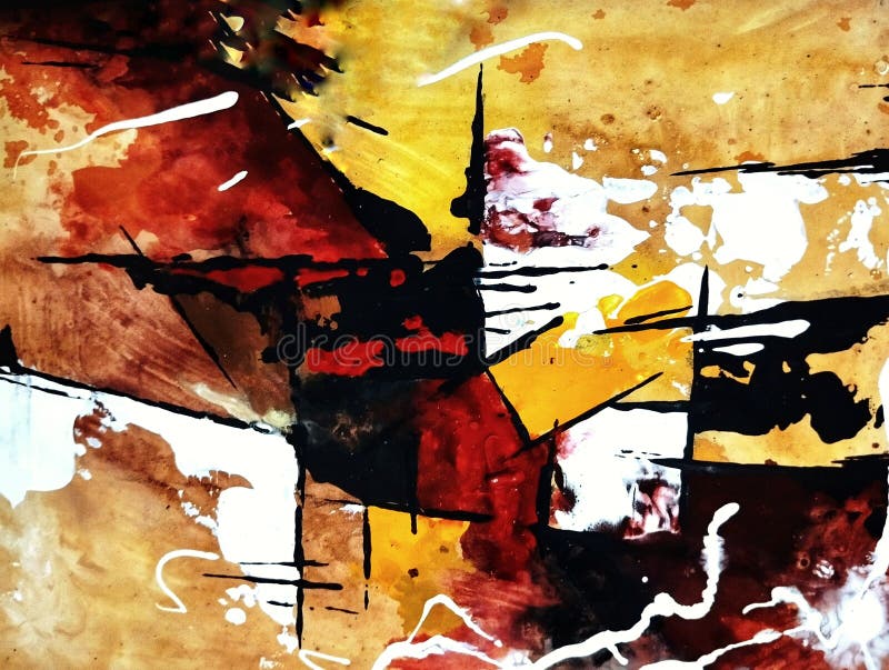 Classic Expressionism Abstract Painting Background Stock Image - Image ...