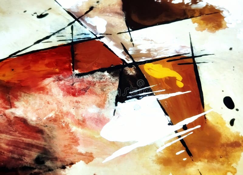 Classic Expressionism Abstract Painting Background Stock Image - Image ...