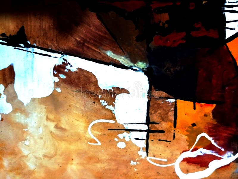 Classic Expressionism Abstract Painting Background Stock Photo - Image ...