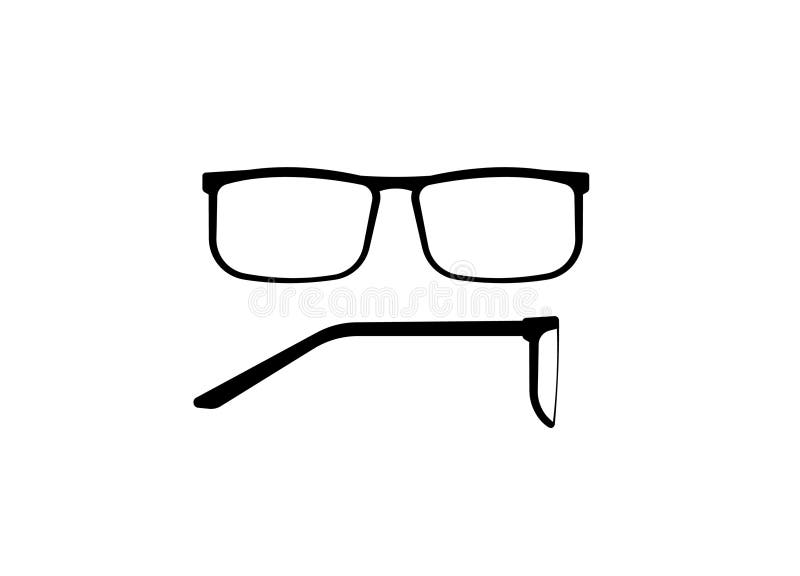 Classic Eyeglass Frames Isolated on White Background with a Timeless ...