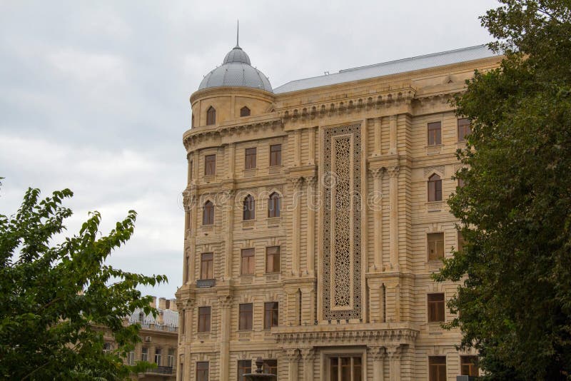 Classic Facade of a Building with Windows Stock Image - Image of house ...