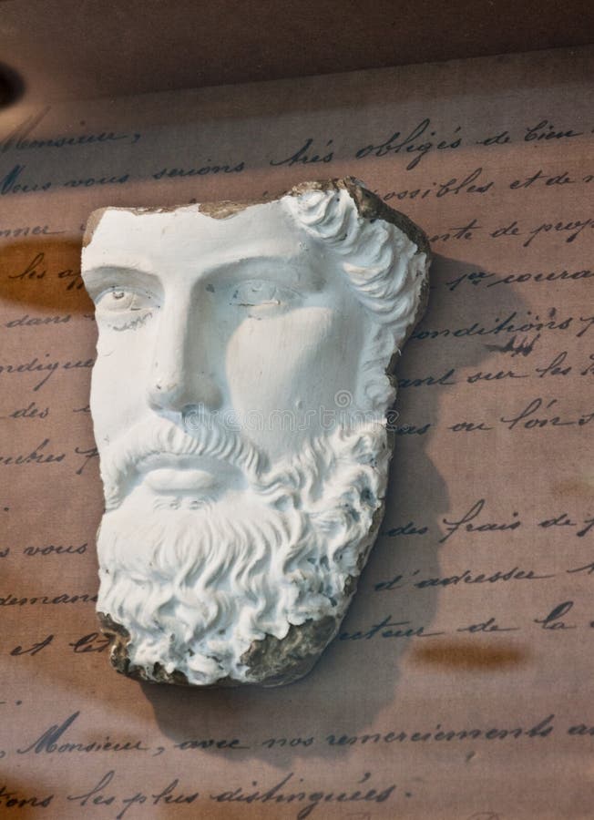 Classic face sculpture stock photo. Image of wise, wiseman - 93461452