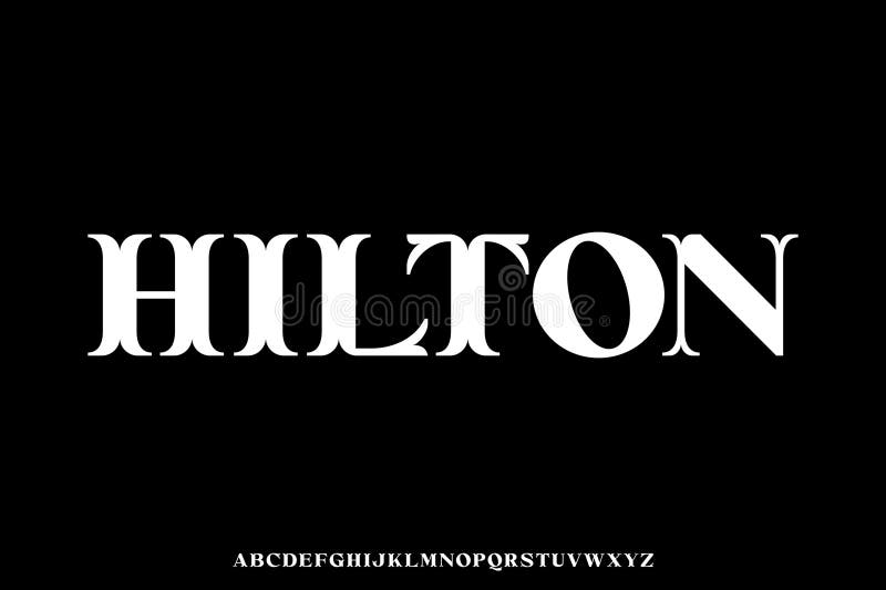 Classic Fancy Decorative Display Font Vector Illustration Stock Vector ...