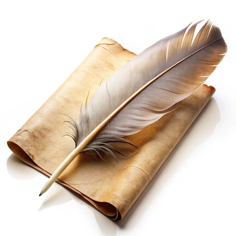 Classic Feather Quill stock illustration. Illustration of artistic ...