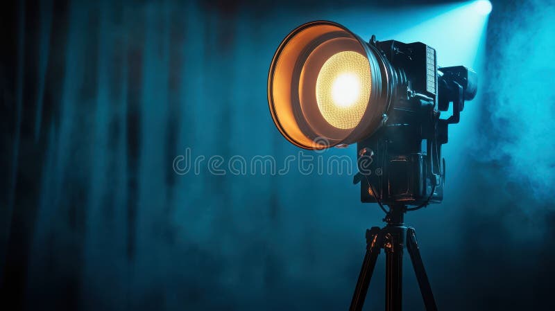Classic Film Studio Spotlight Lighting for Dramatic Casting Scenes ...