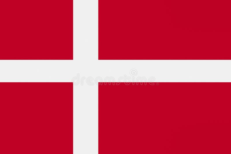Classic Flag of Denmark, Canvas, Icon, Emblem. Stock Illustration ...