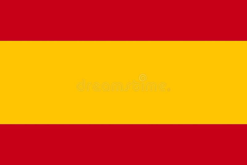 Classic Flag of Spain, Canvas, Icon, Emblem. Stock Illustration ...