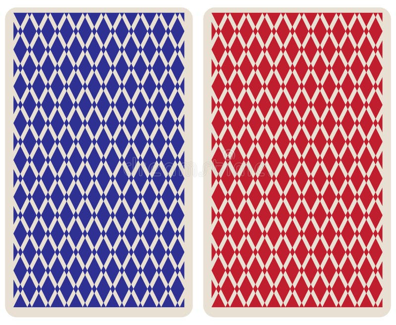 Classic Flip Side of Playing Card Stock Vector - Illustration of ...