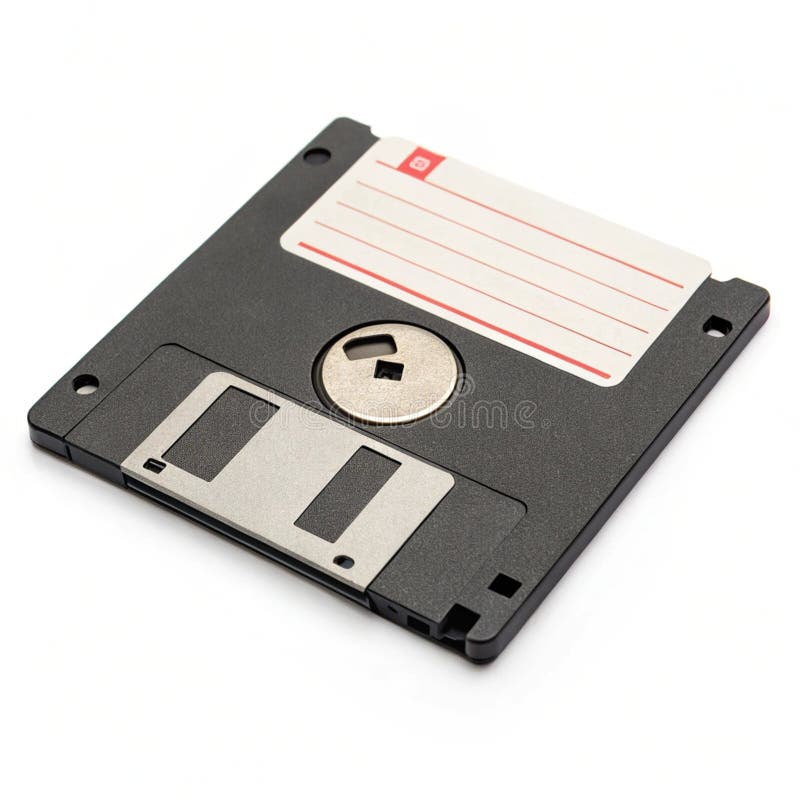 Floppy Disk Isolated on White Stock Illustration - Illustration of ...