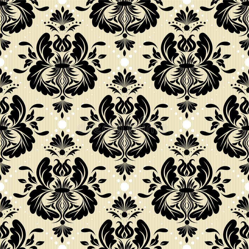 Classic floral pattern stock vector. Illustration of leaf - 36881709