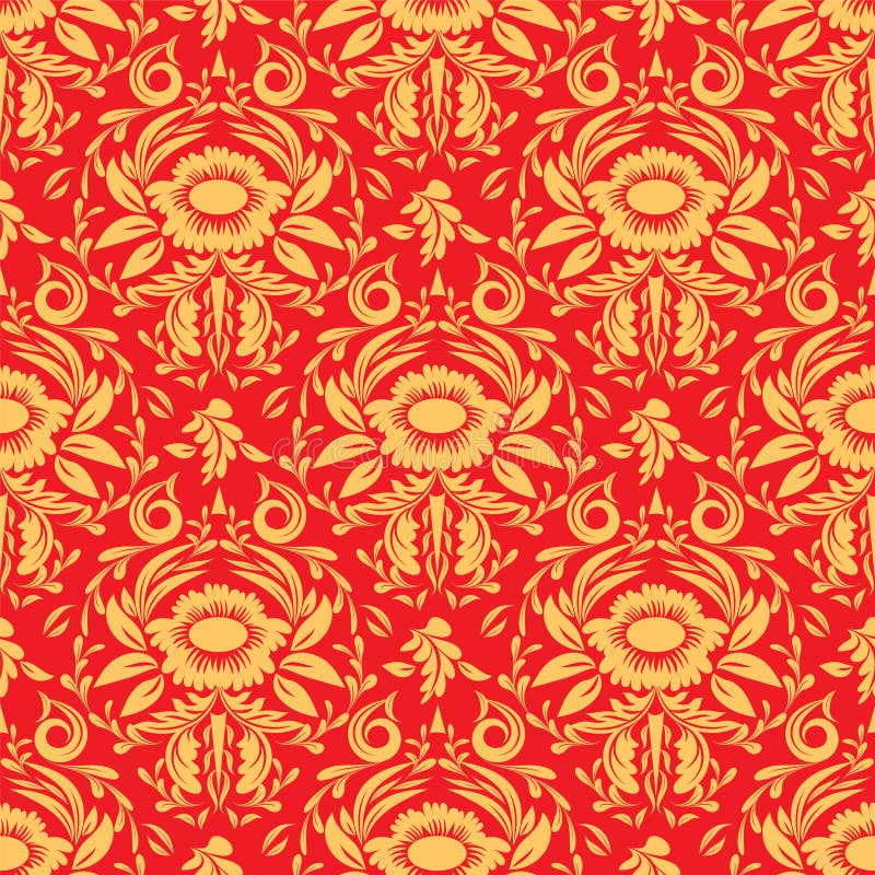 Classic floral pattern stock vector. Illustration of dark - 37008645